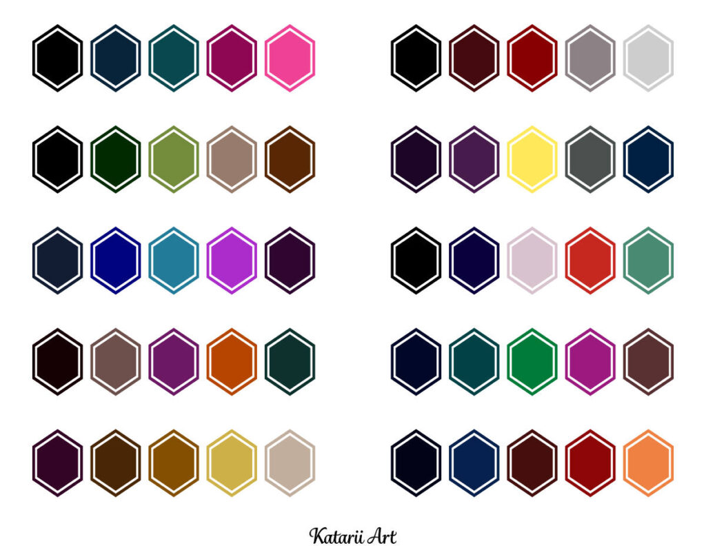 60 Inspiring Color Palettes for Coloring Pages - Katarii Art
